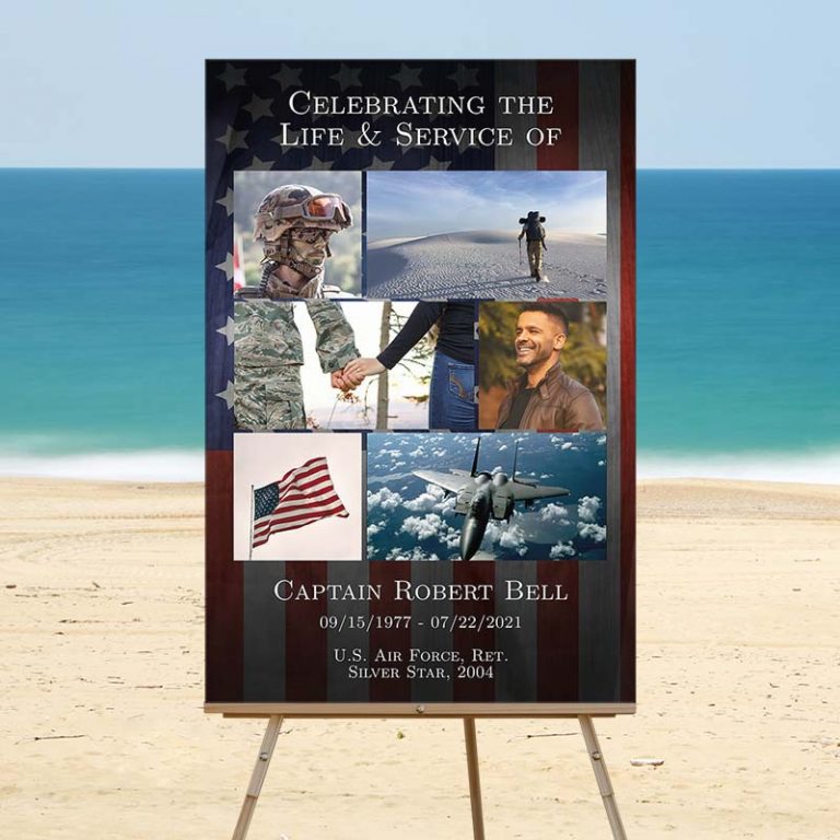 Military Funeral Bookmark » US Urns Online