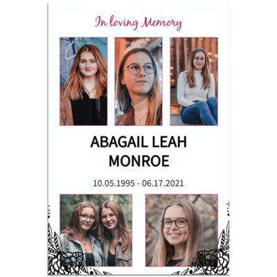 Vintage Framed Funeral Memory Board – US Urns Online