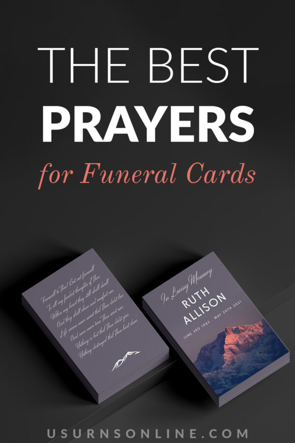 The Best Prayers for a Funeral Card (+ 50 More Verses) » US Urns Online
