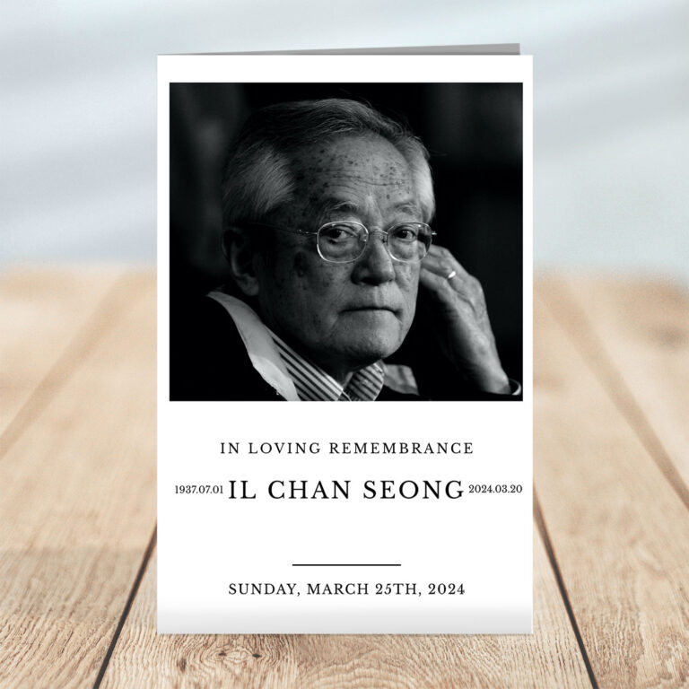 Timeless Green Funeral Program Template » US Urns Online
