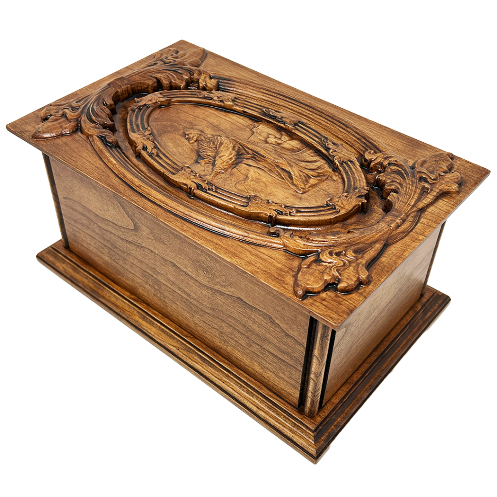 Jesus Praying Carved Christian Cremation Urn – US Urns Online
