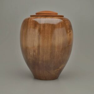 Classic Hand Turned Wood Urn in Walnut Finish – US Urns Online